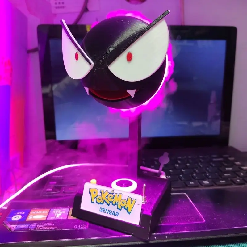 Pokemon Cool Humidifier Anime Gengar Night Light Air Purifier Ambient ...