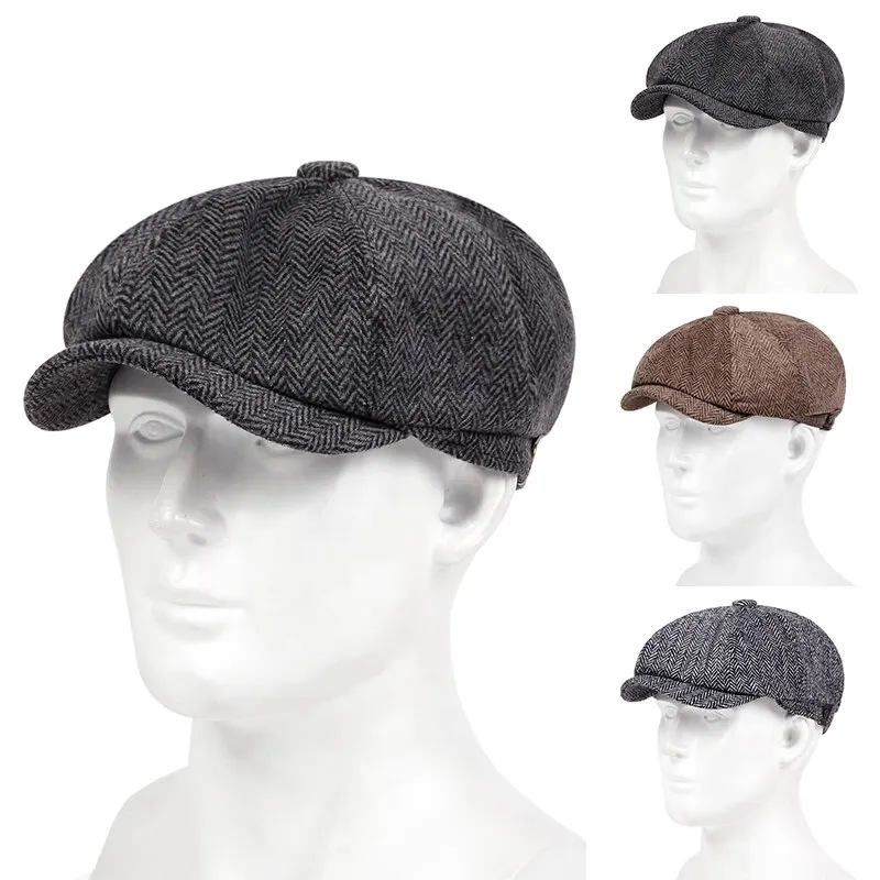 Retro-Newsboy-Caps-Men-Women-British-Painters-Hats-Autumn-Winter-Berets ...