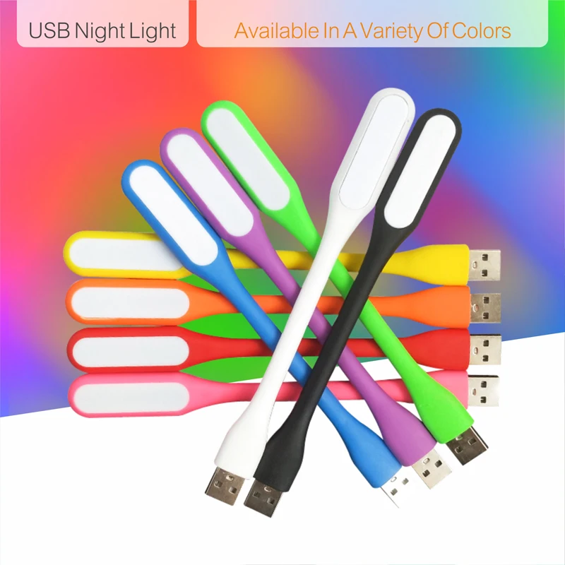 5V-USB-LED-Light-Portable-Mini-Book-Readinng-Lamp-For-Power-Bank-computer-Flexible-Bendable ...