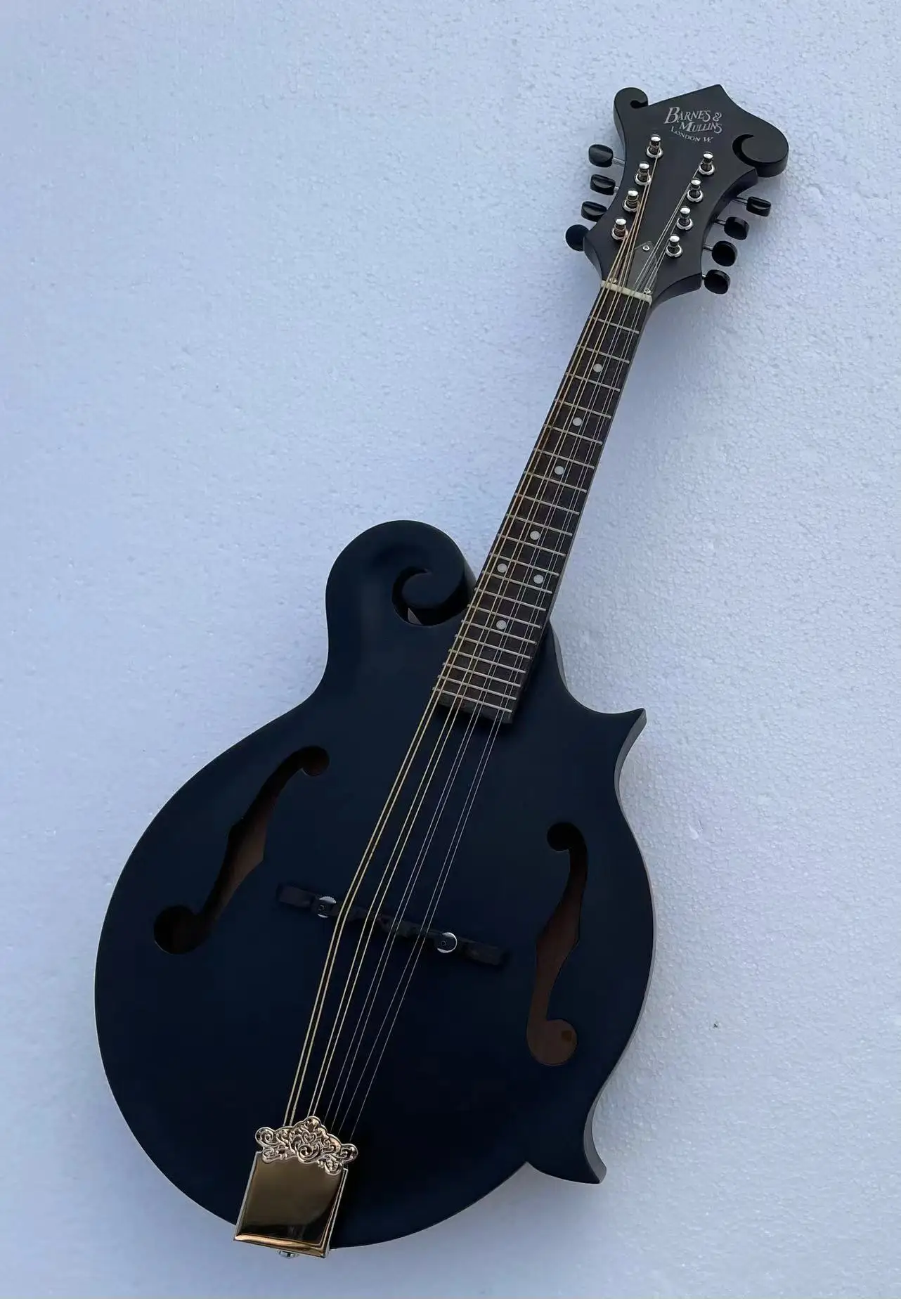 F-Style-B-M-8-Strings-Mandolin-Guitar-All-Solid-wood-Body-Satin-Brown ...