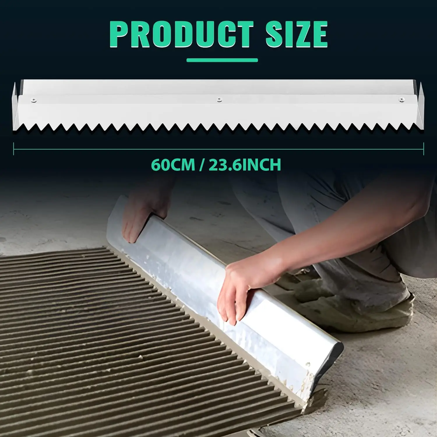 Tile-Tools-Tile-Trowel-V-Notched-Trowel-60cm-75cm-Perfect-for-Large ...