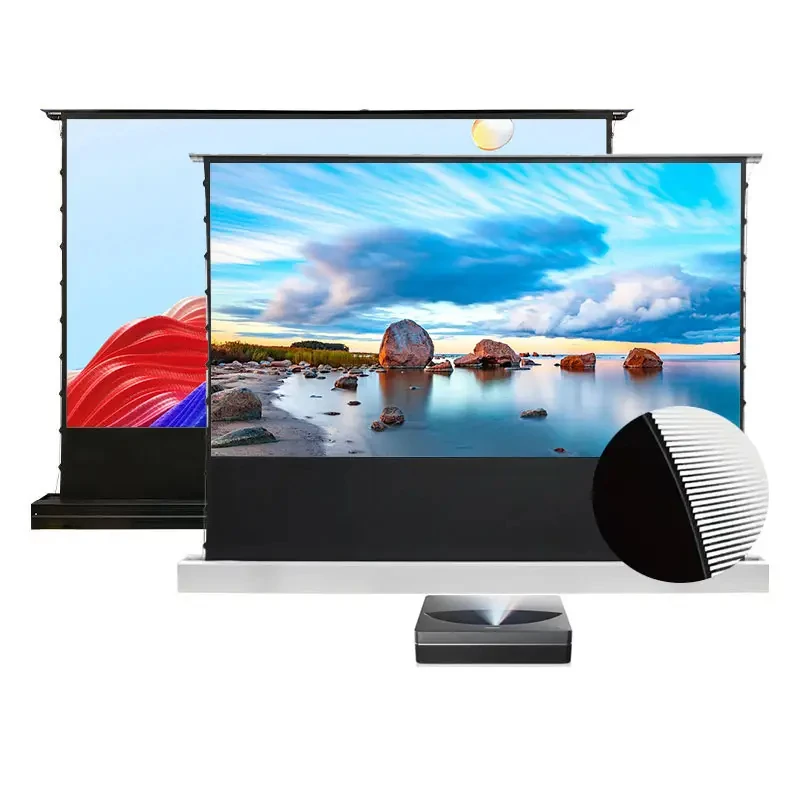 120-inch-ALR-UST-4K-Grey-Crystal-Electric-Floor-Rising-Projector-Screen ...