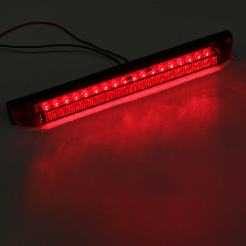 Red 8'' 18 LED Boat Side Marker Light Bar Strip Rear Fog Lamp ...