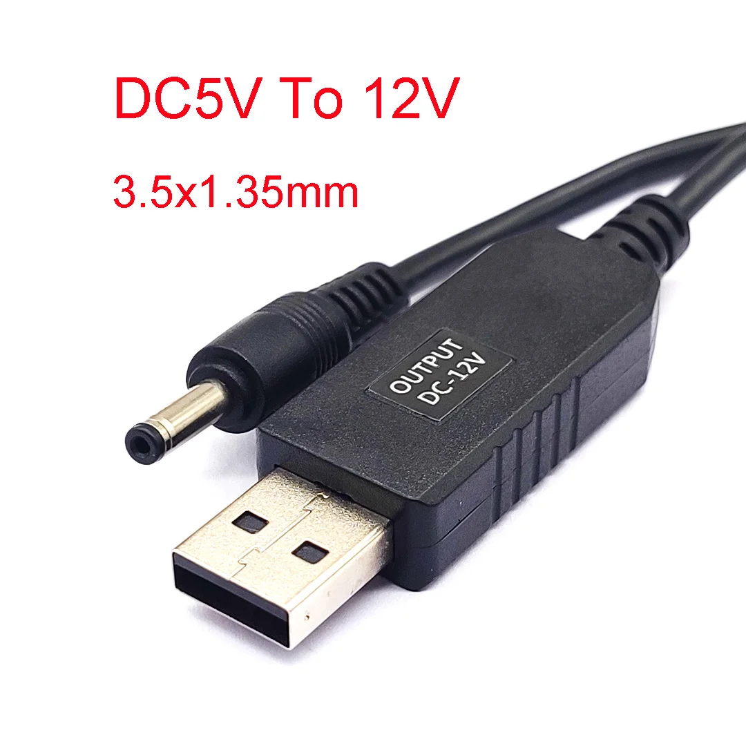 USB Power Boost Line DC 5V To DC 12V Step UP Module USB Converter Adapter Cable 2.1x5.5mm /1 ...