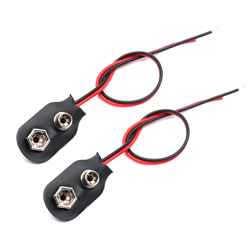 1PCS-9V-Clip-on-Battery-Connector-9V-Battery-Snap-on-Connector-Wire ...