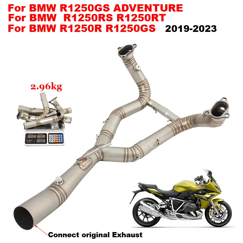 Motorcycle-Exhaust-Front-Link-Pipe-Connect-Original-Muffler-Tube-For ...