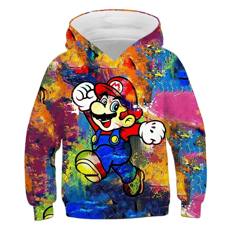 Super-Mario-Boys-Girls-Hoodies-Christmas-Peach-Princess-Sweatshirt-Kids ...