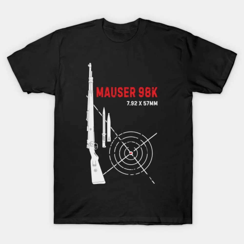 Mauser-98k-Mili-tary-Gun-Rifle-Men-T-Shirt-Short-Sleeve-Casual-Cotton-O ...