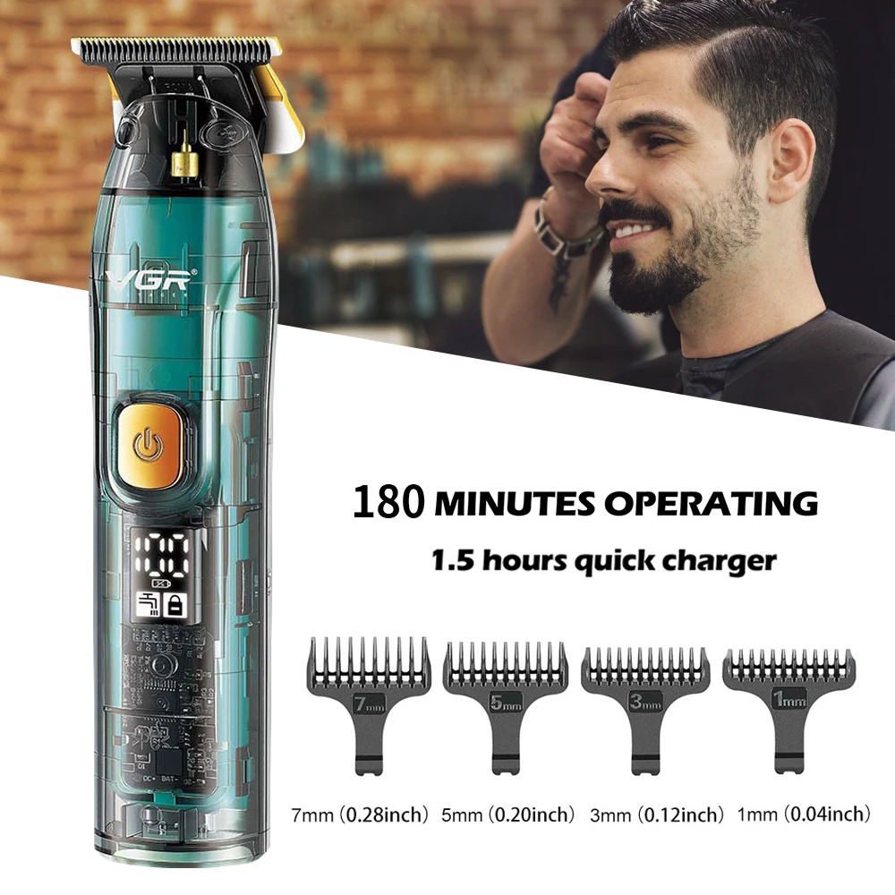 VGR-Professional-Hair-Clipper-Hair-Trimmer-For-Men-Beard-Trimer-Electr ...