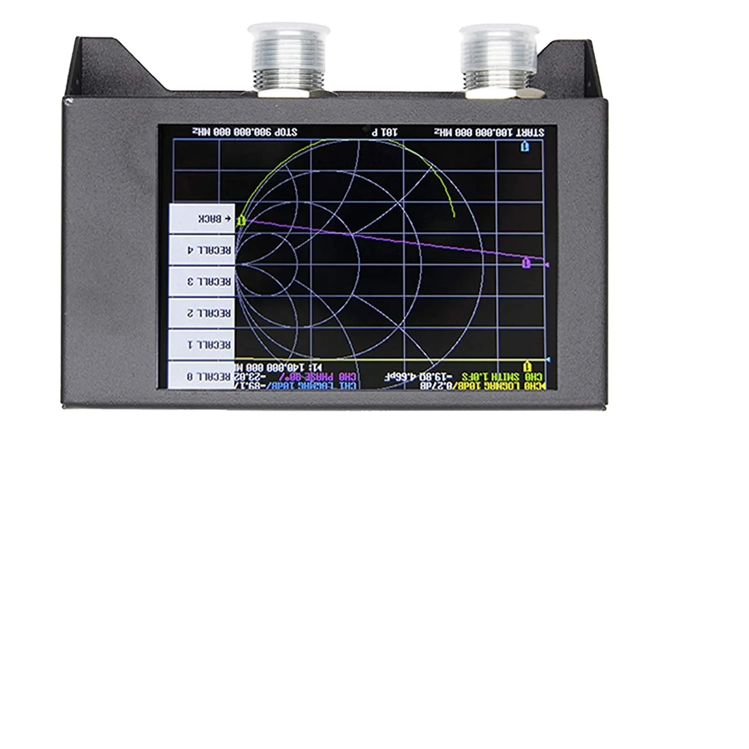 NanoVNA SAA-2N VNA Antenna Analyzer Metal Case, 4-inch Display 50KHz ...