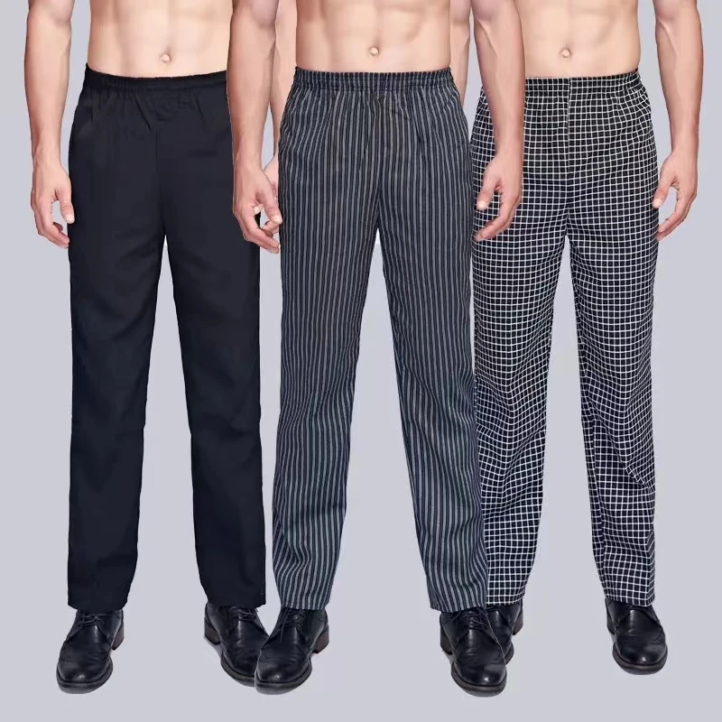chef-Bottoms-for-Men-Restaurant-Kitchen-Chef-Pants-Unisex-Cook-Works ...