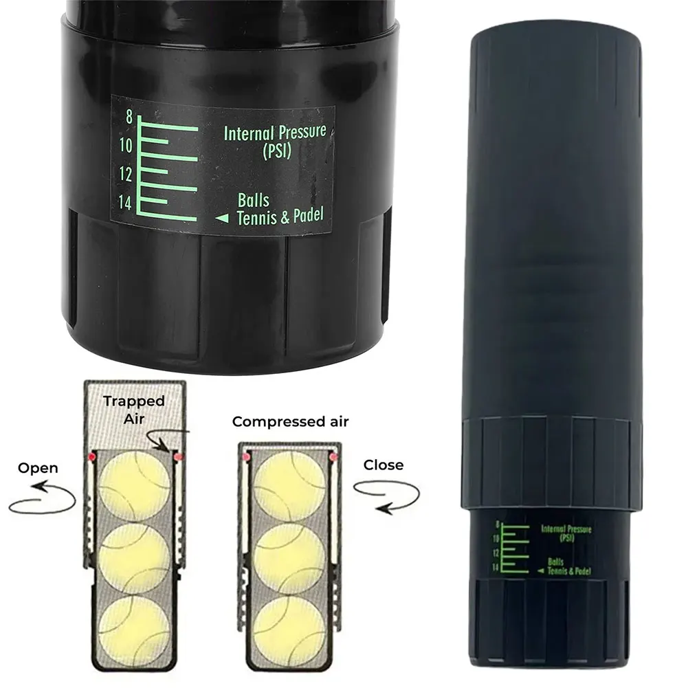 Tennis Ball Pressurizer Tennis Ball Saver Storage Canister Holds 3 ...