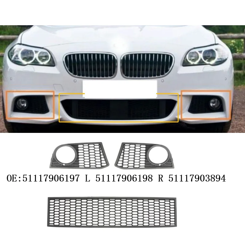 Front-bumper-grille-fog-lamp-cover-BMW-5-Series-F10-F11-M-Sport-Edition ...