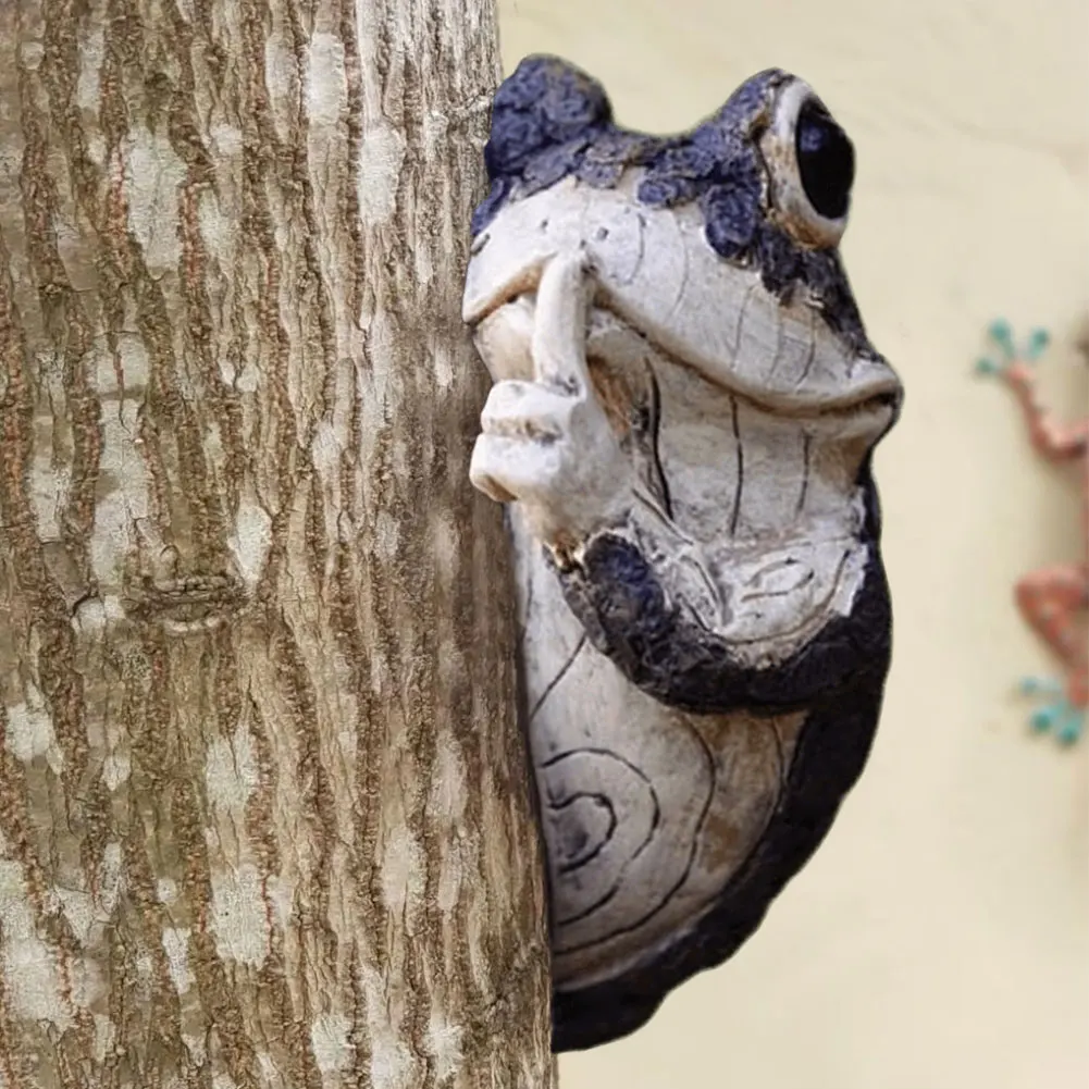 Frog-Garden-Statue-Waterproof-Resin-Frog-Decor-UV-Protection-Frog ...