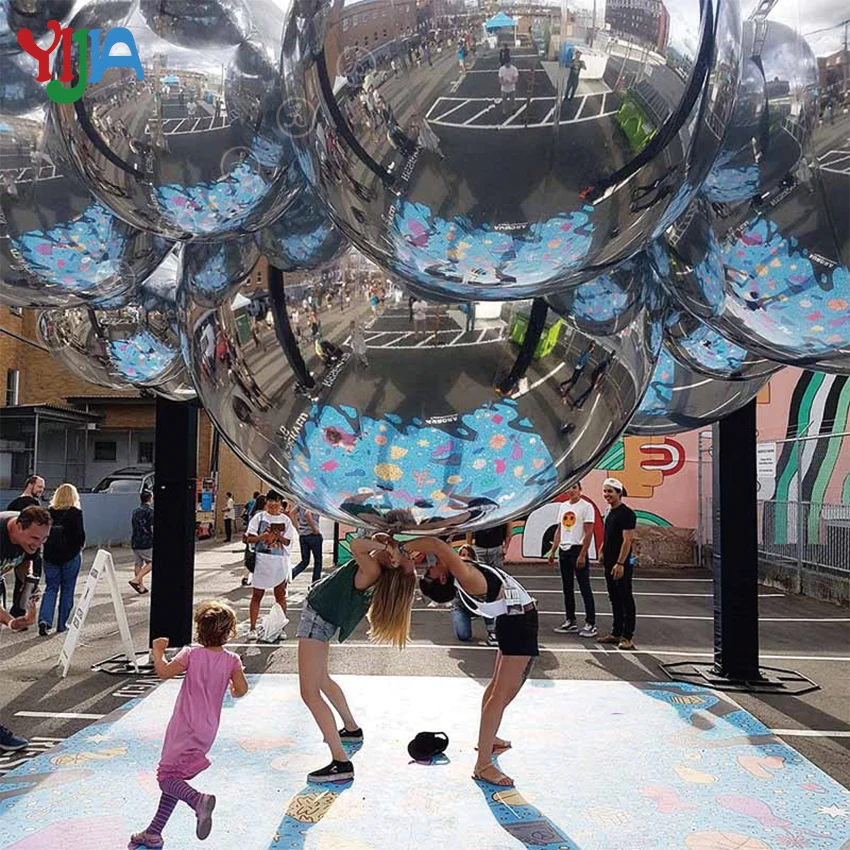 Giant Event Decoration PVC Floating Sphere Mirror Balloon Disco Shinny ...