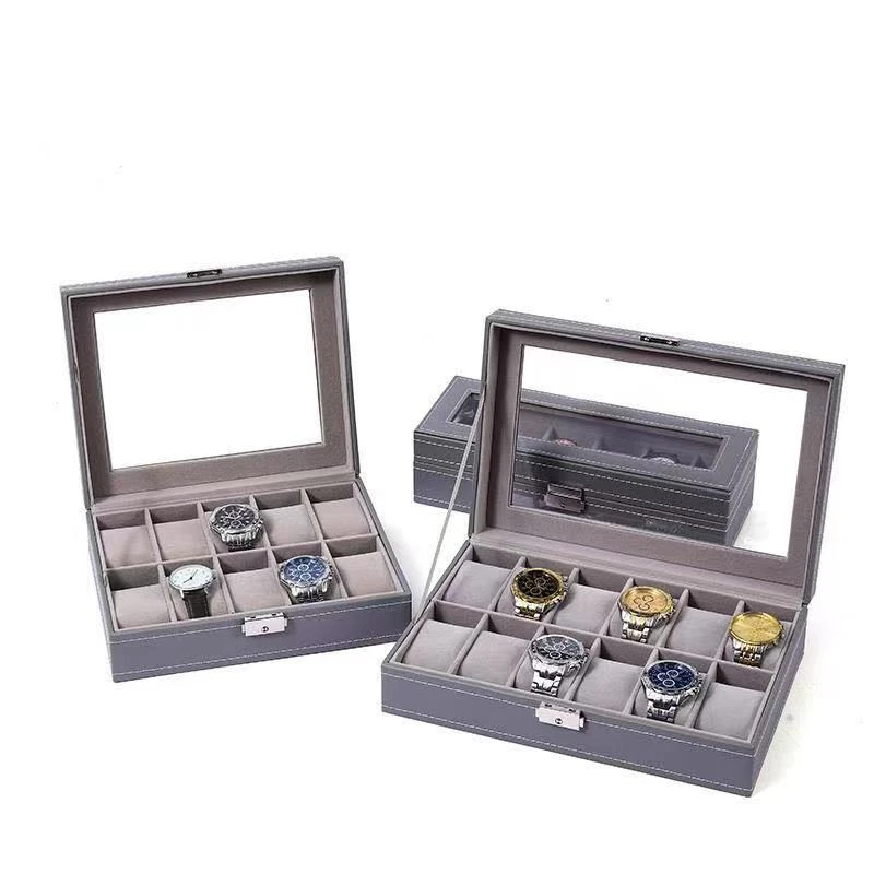Watch Storage Box Leather Skylight Personal Wrist Watch Collection ...
