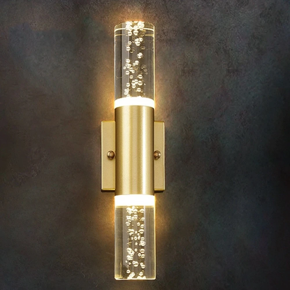 Modern Bubble Crystal LED Wall Lamps – Gold/Silver Sconces - CityMshop.com