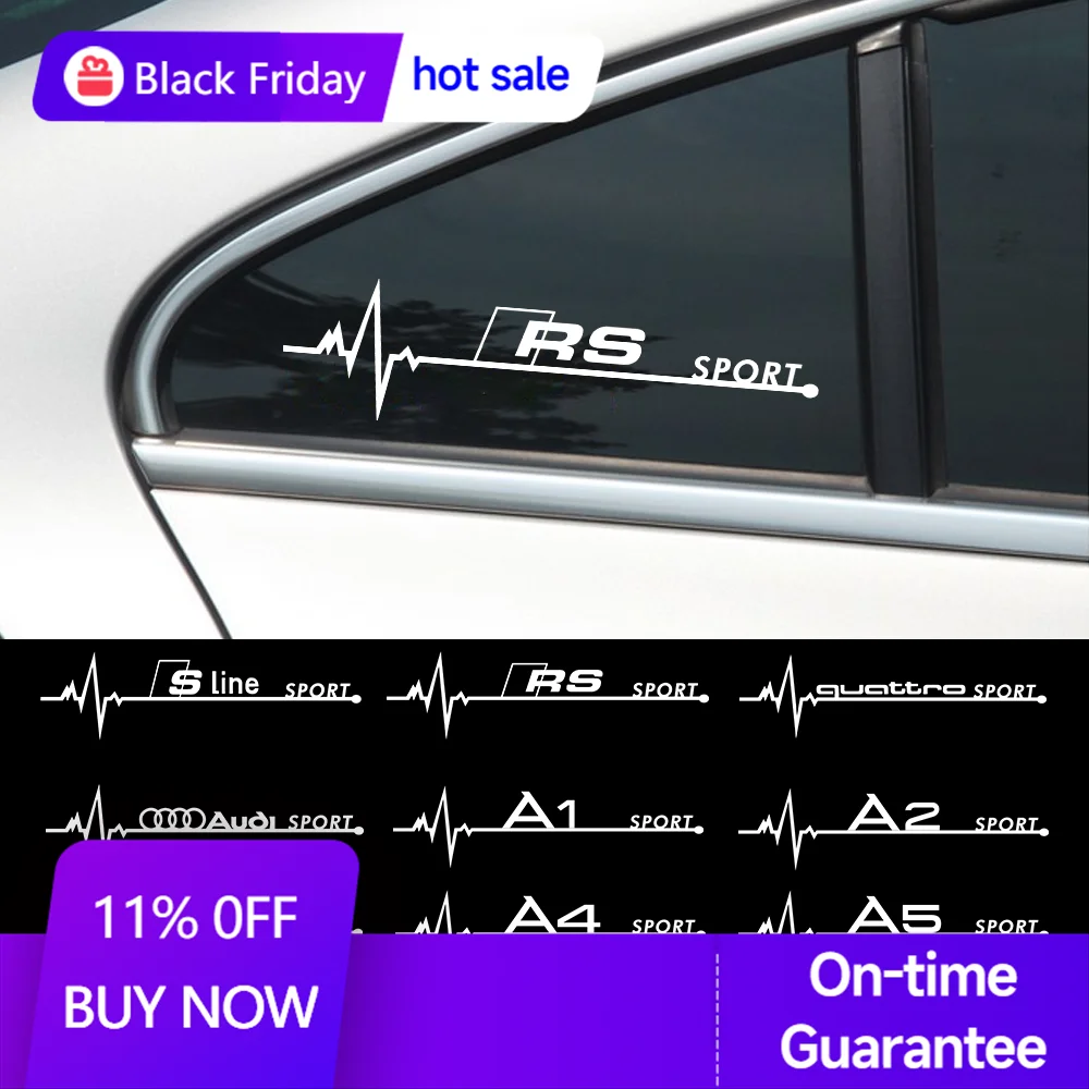 2Pcs-Car-Accessories-PVC-Body-Side-Window-Emblem-Sticker-For-Audi-RS ...