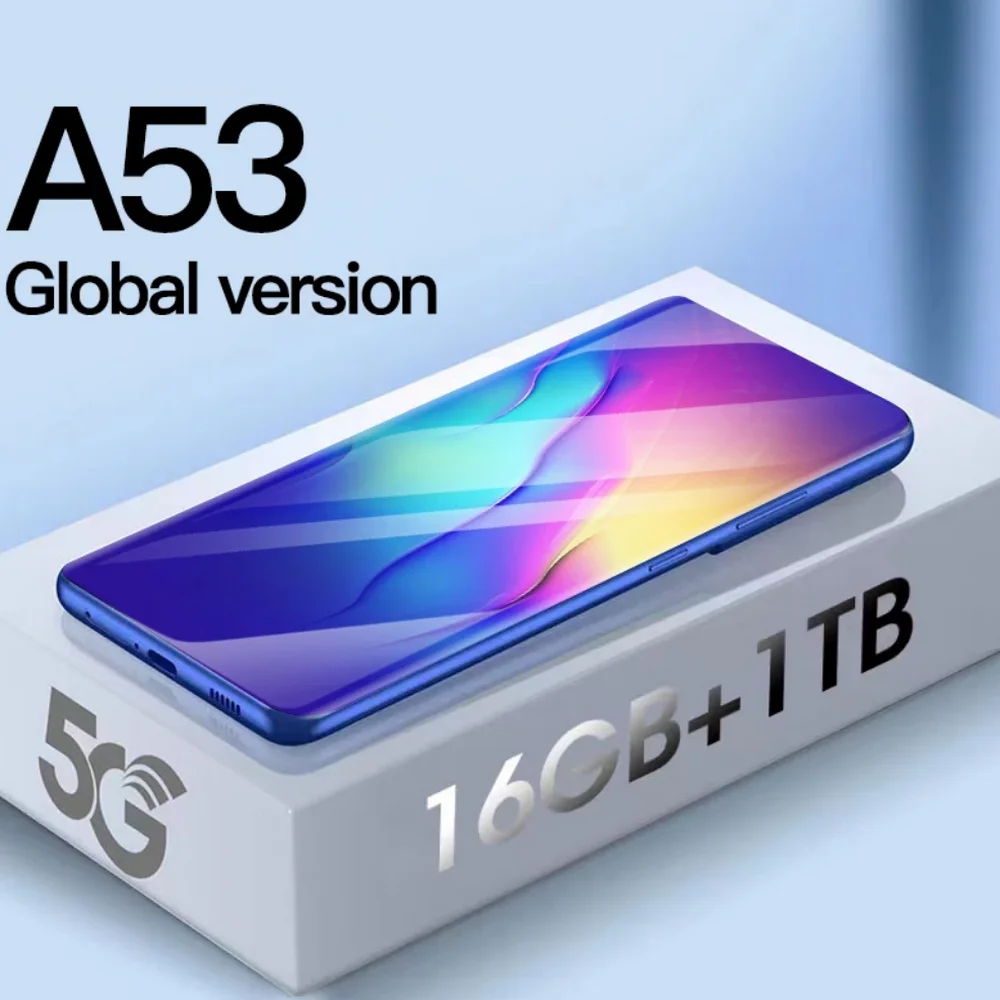 Super Nieuwe Global Versie A53 Smartphones 5G Telefoon 16 + 1Tb Mobiele ...