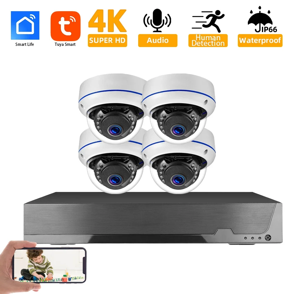 Tuya-8MP-4K-CCTV-Video-Surveillance-Kit-4CH-Outdoor-Waterproof-POE-IP ...