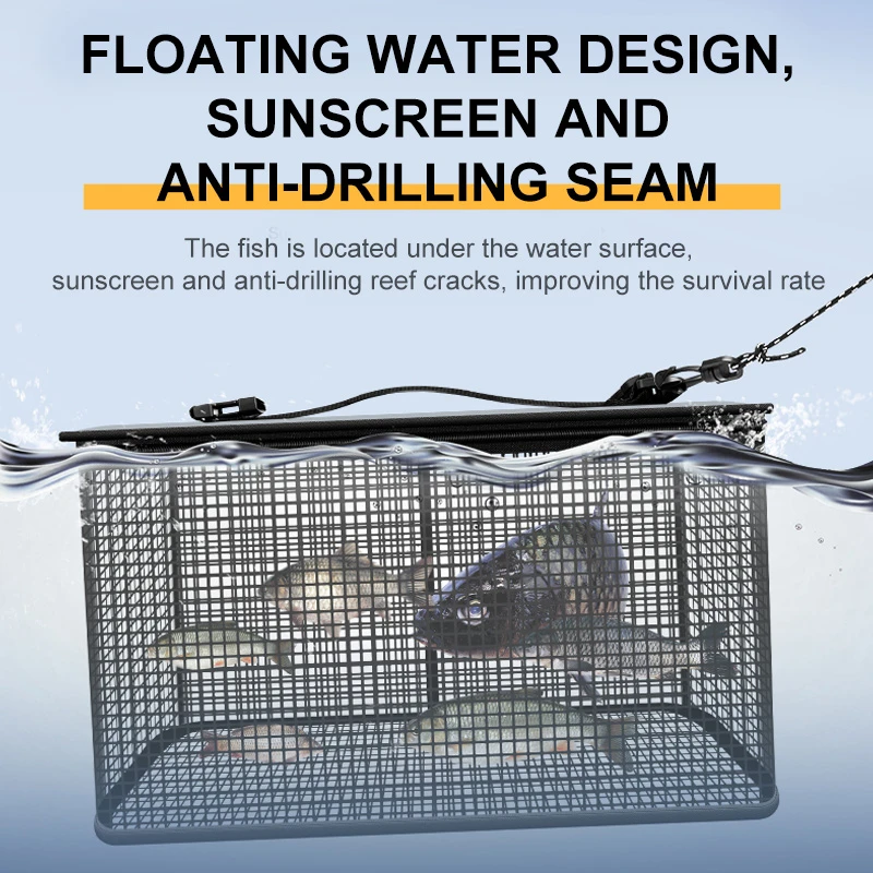 Multifunctional Folding Fish Guard Net Metal EVA Thicken Bucket Live ...
