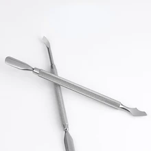 1pcs Nail Cuticle Pusher Spoon Stainless Steel Cutter Uv Gel Polish ...