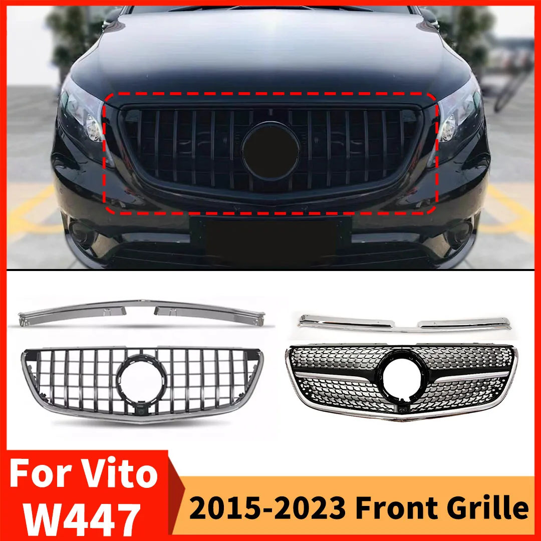GT-GTR-Diamond-Style-Front-Radiator-Grille-Bumper-Grill-Upgrade-For ...