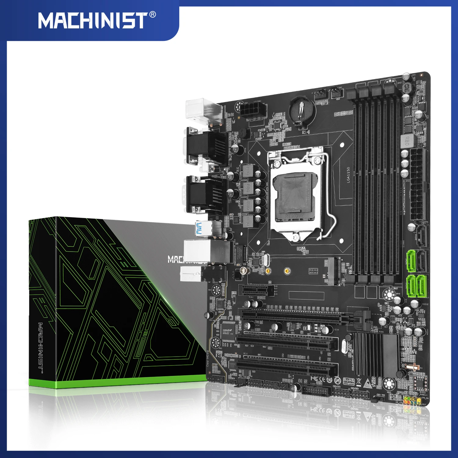 MACHINIST placa base B85 LGA 1150, compatible con procesador Intel ...