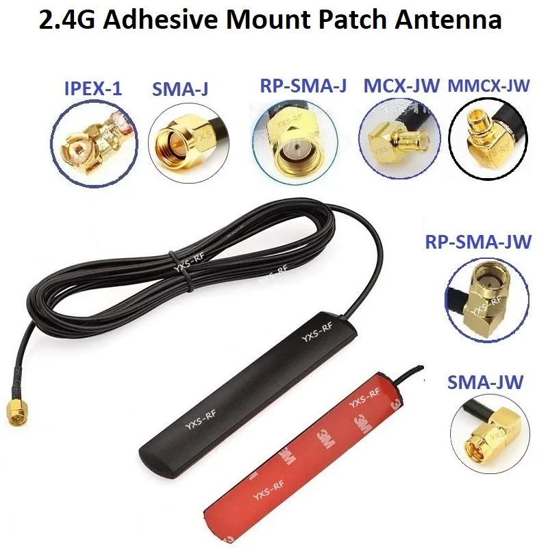 2-4G-WiFi-Antenna-Adhesive-Mount-Patch-Antenna-with-SMA-IPX-MCX-MMCX ...