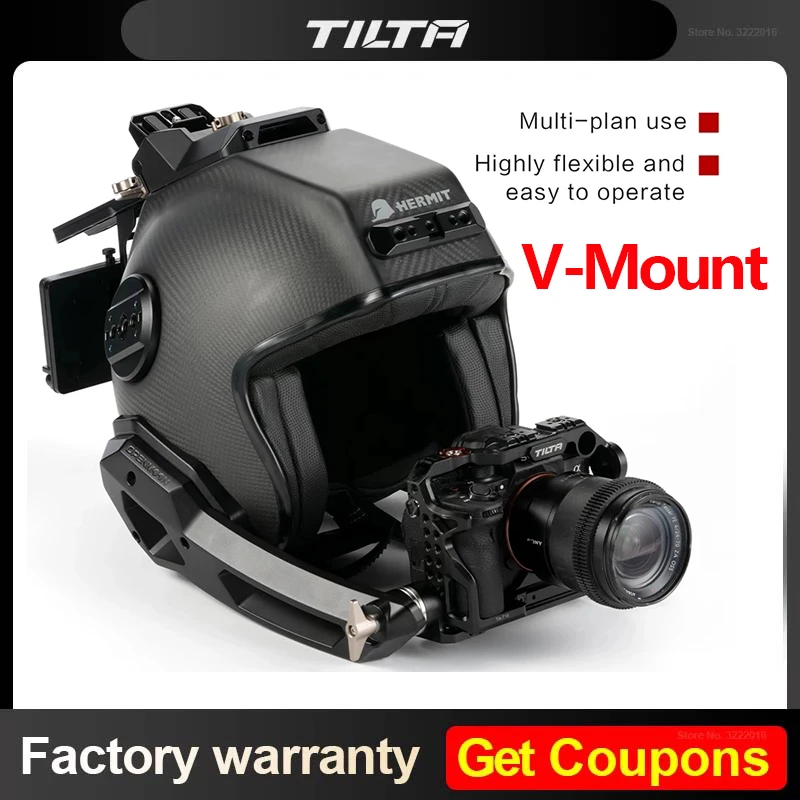 TILTA TA-HR Professional Photography Helmet HERMIT POV Support System ...