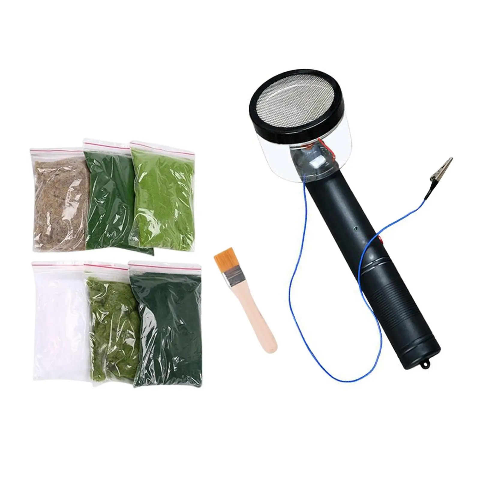 Grass-Applicator-Flocking-with-Brush-Hobby-Accessories-DIY-Layout ...