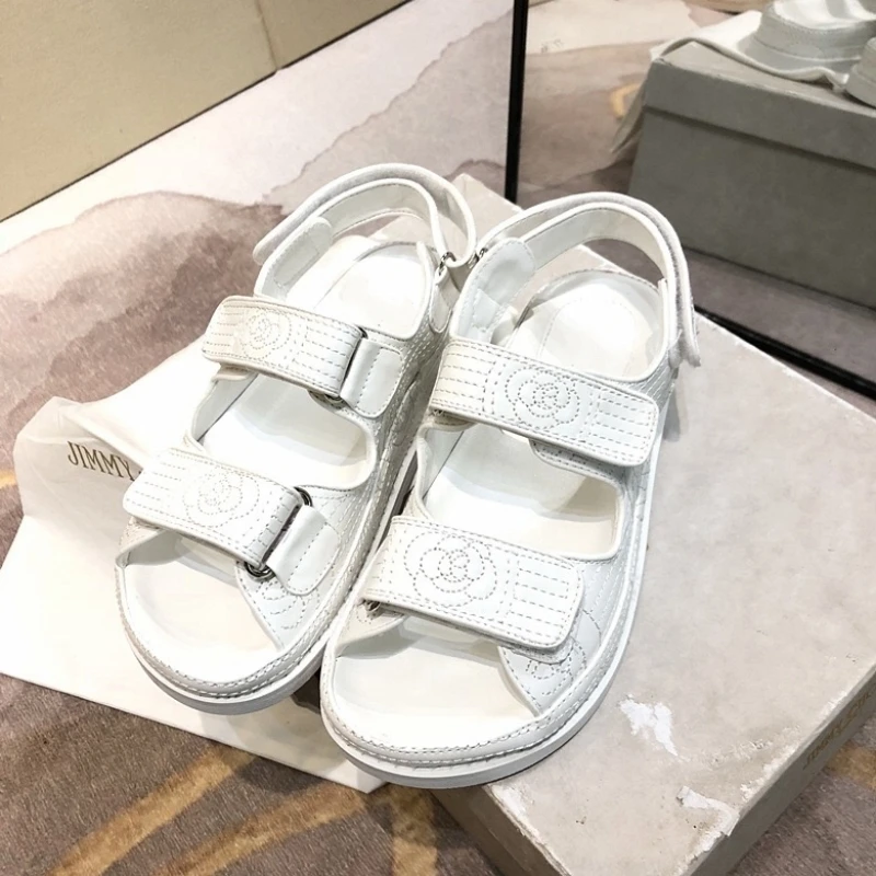 2024-new-sheepskin-small-fragrant-paste-sandals-women-s-platform-sponge ...