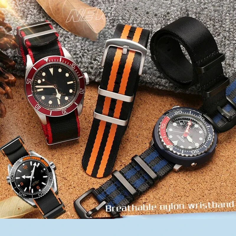 Correa de reloj de nailon para hombre, diseño mejorado, 20MM, 21MM ...