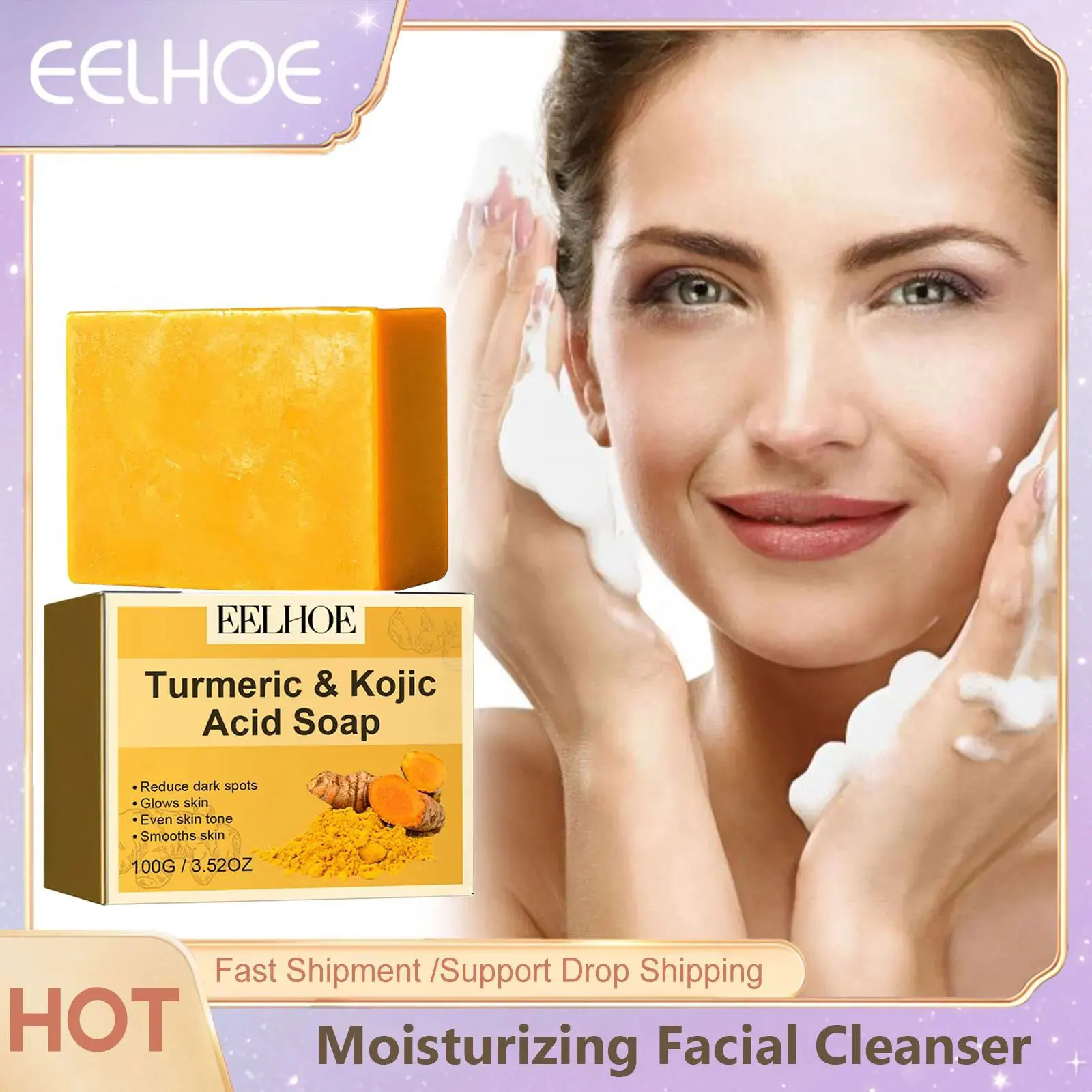 Turmeric-Face-Whitening-Soap-Anti-Acne-Pimples-Removal-Dark-Spots ...