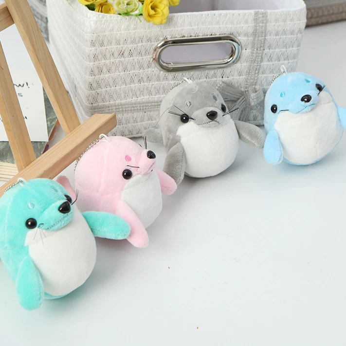 Fur Bag Jewelry Schoolbag Pendant | Plush Seal Stuffed Animals Toy ...