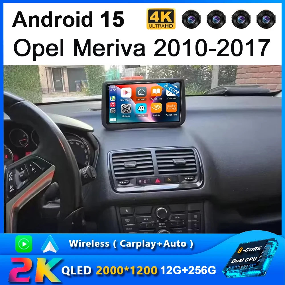 2Din Android 15 Car Radio For Opel Meriva 2010 2011 2012 2013 2014 2015 ...