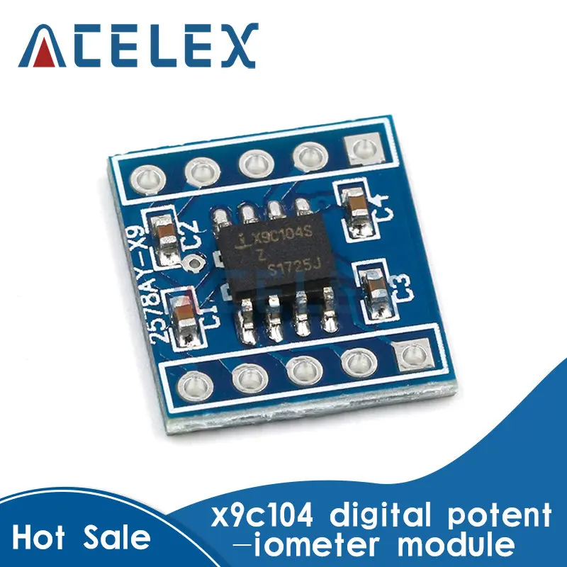 X9c104 digital potentiometer modul 100 digitale potentiometer, die ...