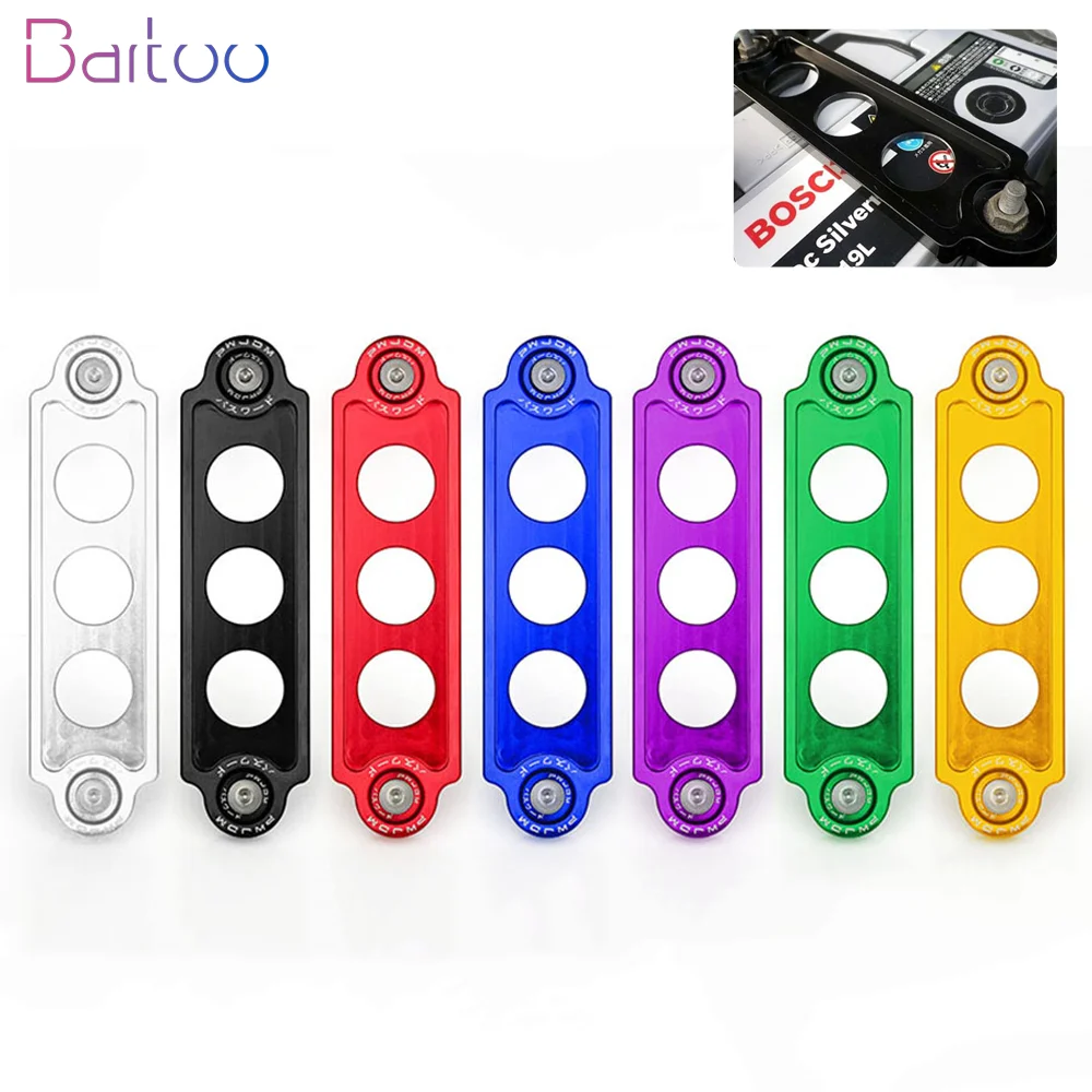 New-JDM-Styling-Car-Battery-Tie-Down-Mount-Hold-Bracket-Lock-Anodized ...