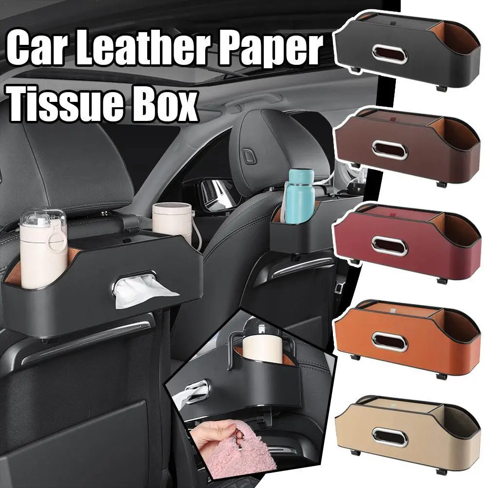Car-Multifunctional-Leather-Tissue-Storage-Box-Under-Seat-Auto-Back ...