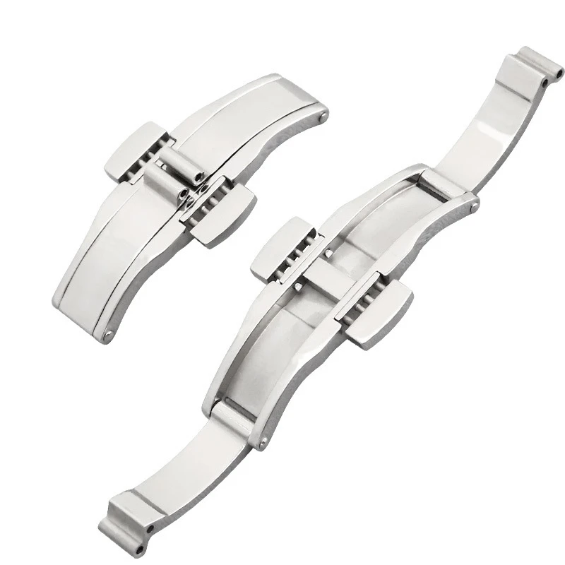 Watch Buckle Double Press Butterfly Buckle Watch Steel Belt Buckle For ...
