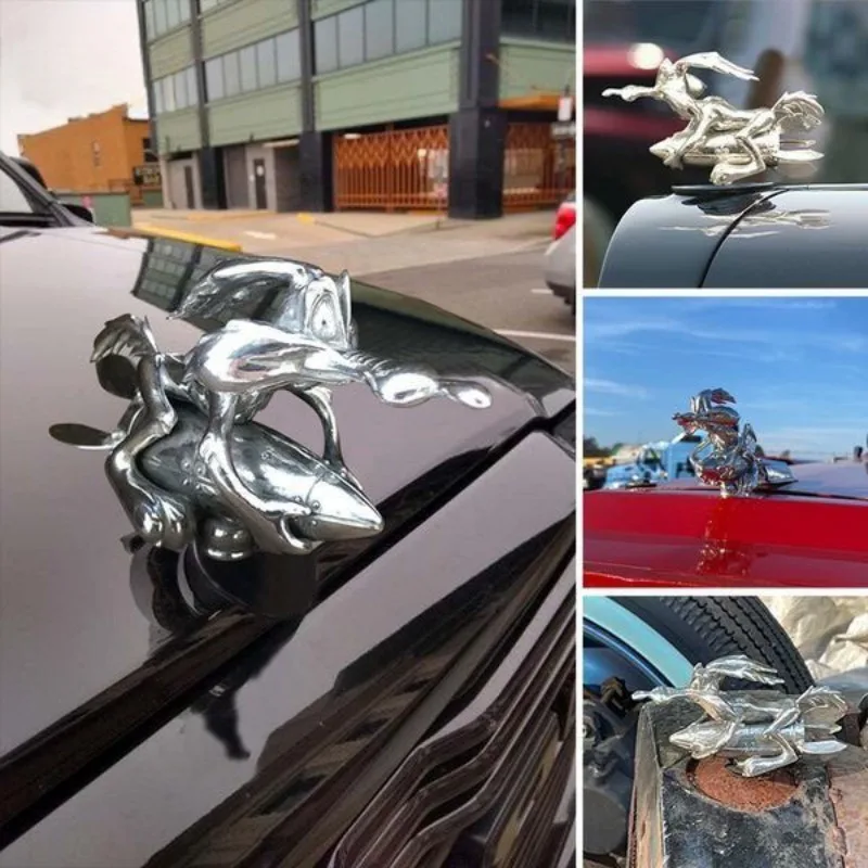 Cartoon-Coyote-Rocket-Gunner-Hood-Ornament-Wile-E-CoyoteCar-Hood ...