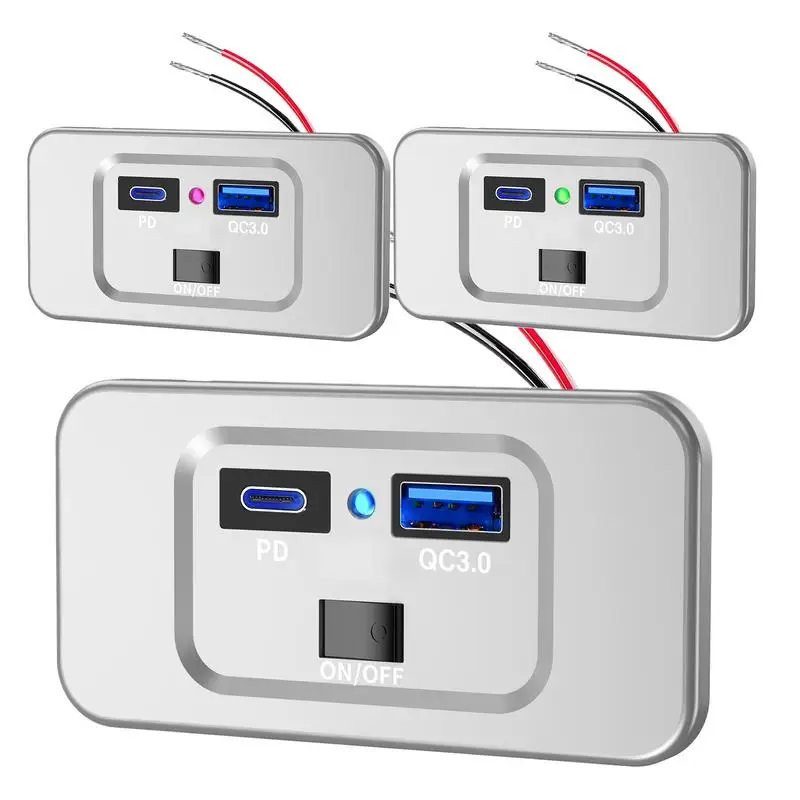 Rv Usb Stopcontact Pd Qc3 Snellaadpoort Autolader Adapter Voor Caravan ...