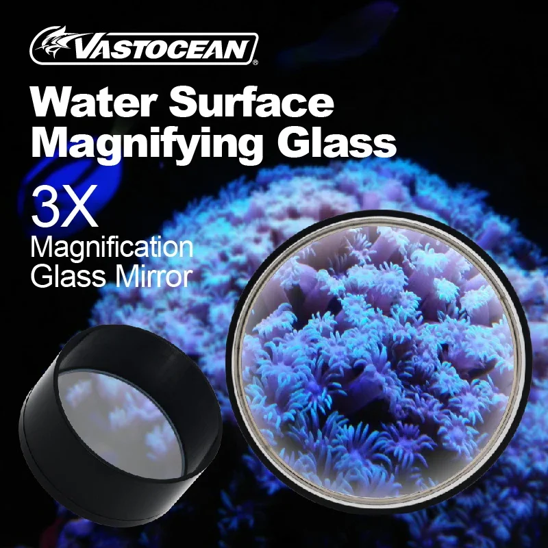 VASTOCEAN Aquarium Water Surface 3 Times Optical Magnifying Viewer ...