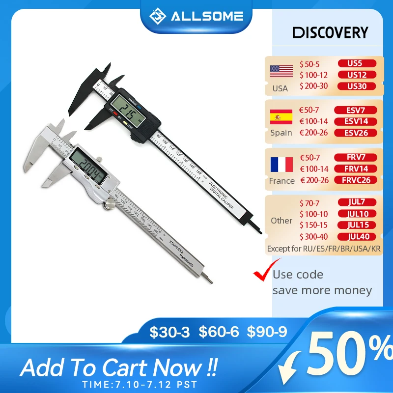 Stainless Steel Calipers Digital Vernier Caliper - Digital Caliper Tool ...