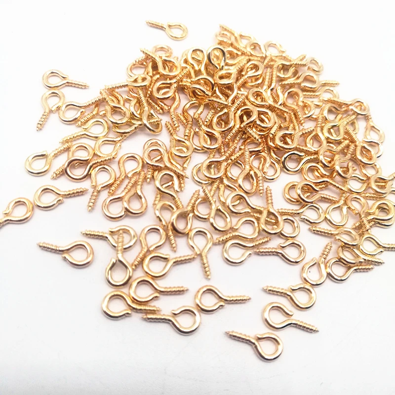 100pcs/lot 4x8mm Mini Auge Pins Auge pins Haken Ösen Schraube Gewinde ...