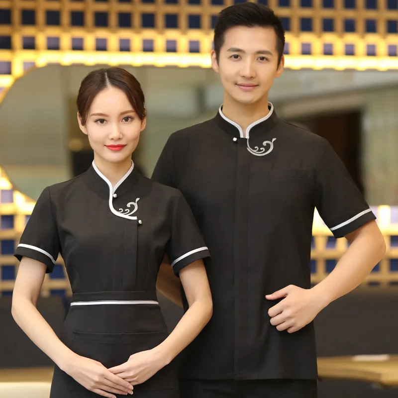 Wholesale-Supply-Waiter-Short-Sleeve-Women-s-Summer-Clothing-Star-Hotel ...