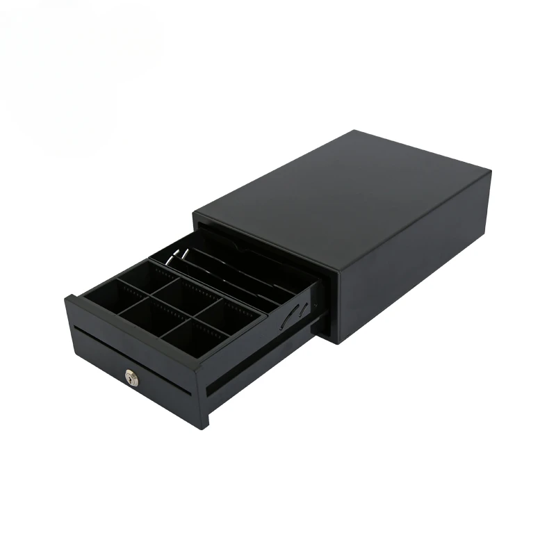 Cash-Drawer-Small-Cash-Box-4-Bill-6-Coin-Holders-JR11-Interface-Money ...