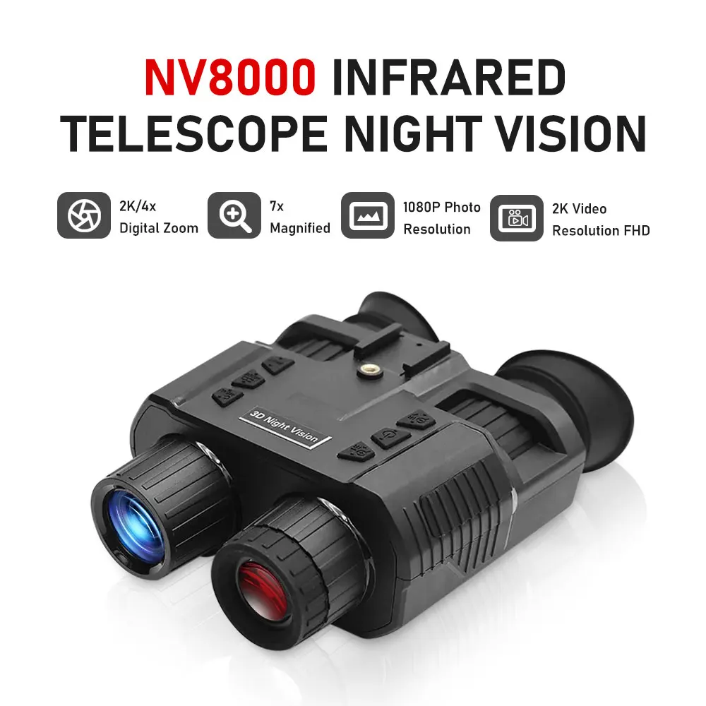Night-Vision-NV8000-Helmet-Mounted-Binoculars-3D-Infrared-Telescope ...