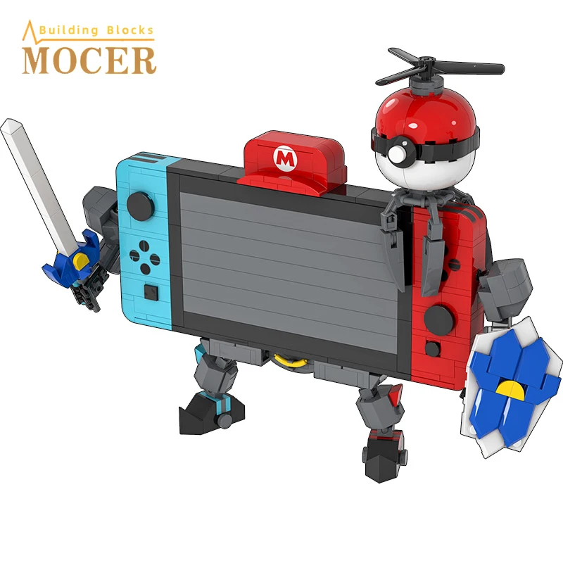 MOCER-Creative-Expert-MOC-Nintendoed-Switchs-Game-Console-Mech-Robot ...