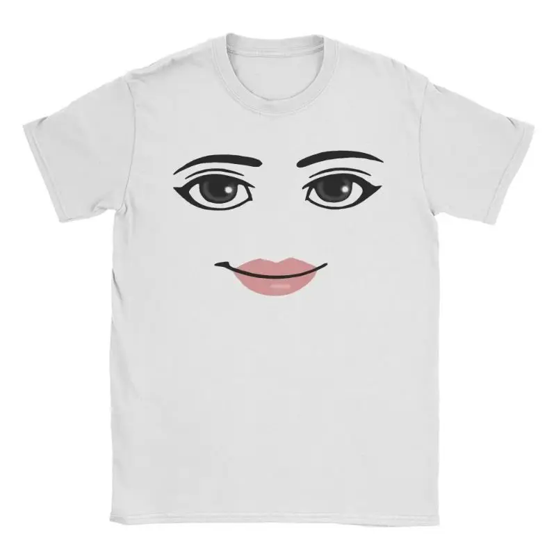Novelty Robloxs Face Game Meme Graphic T Shirts Men Women Fashion Short ...